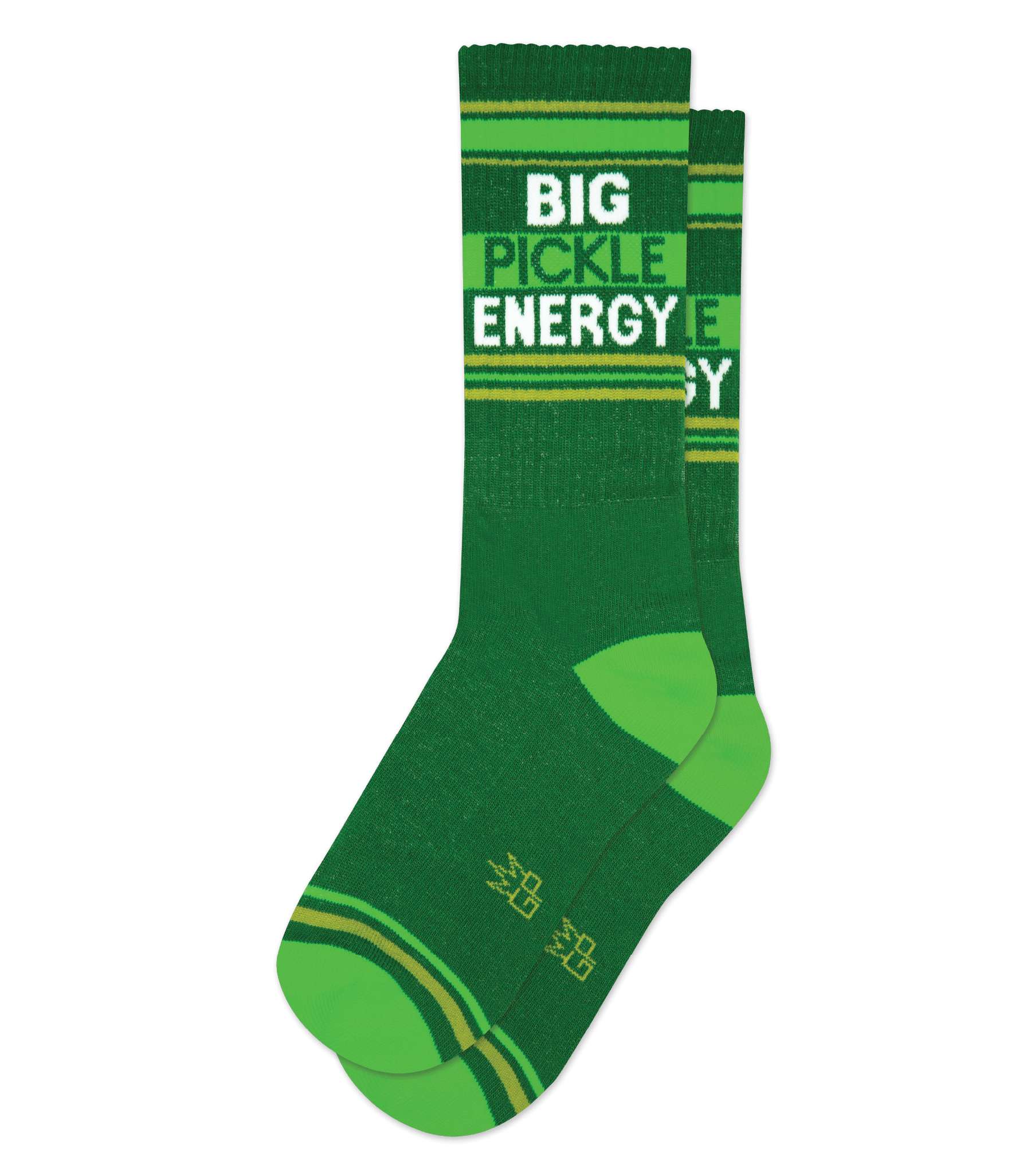 Gumball Poodle Big Pickle Energy Novelty Socks - Dark Green with Kiwi ...