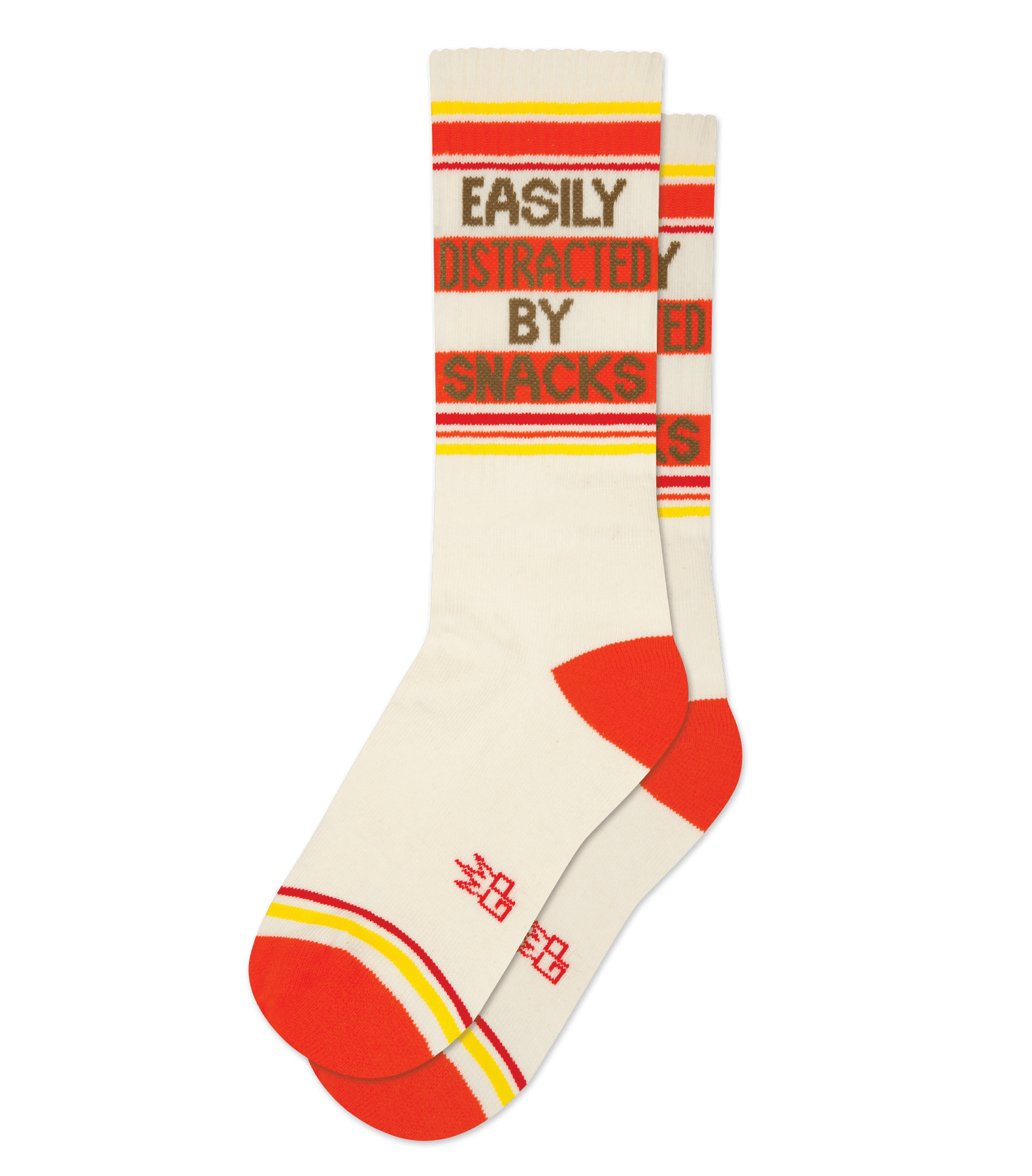 Gumball Poodle "Easily Distracted By Snacks" Novelty Socks - Natural ...