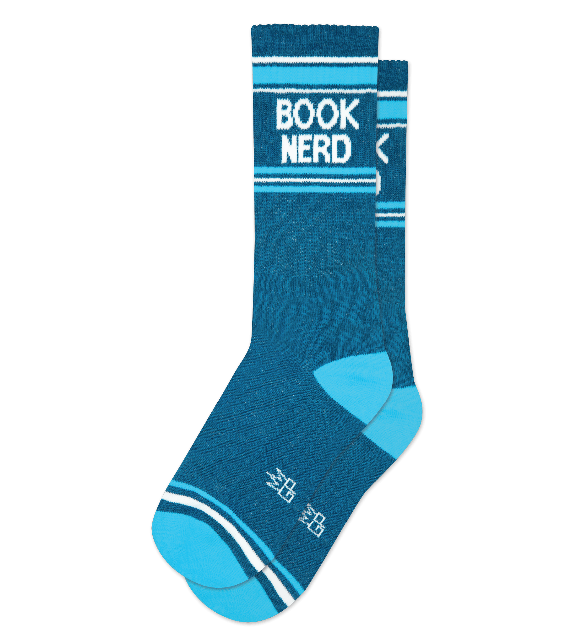 Gumball Poodle Dark Blue Book Nerd Novelty Socks - Made in USA - One ...