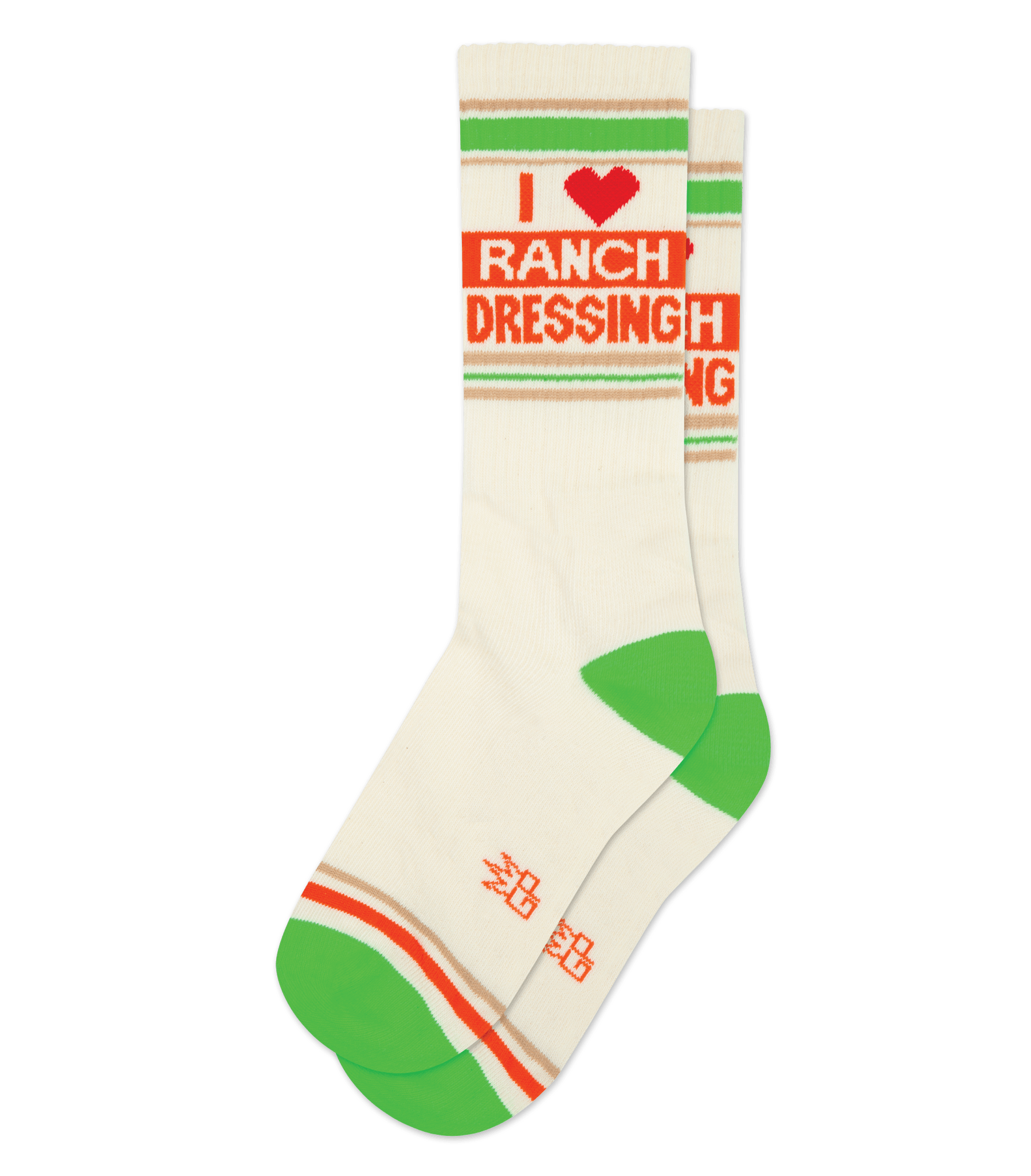 Gumball Poodle "I ️ Ranch Dressing" Novelty Socks | Natural Cotton Body ...