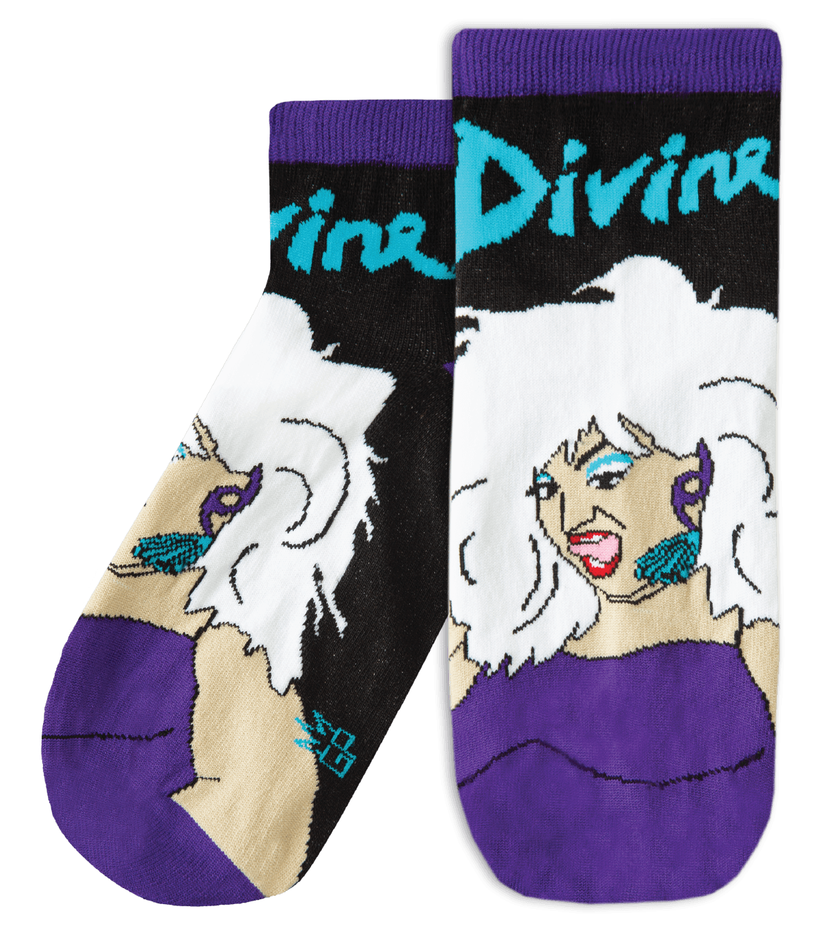 Divine Glamour - Quarter Crew Socks – Gumball Poodle